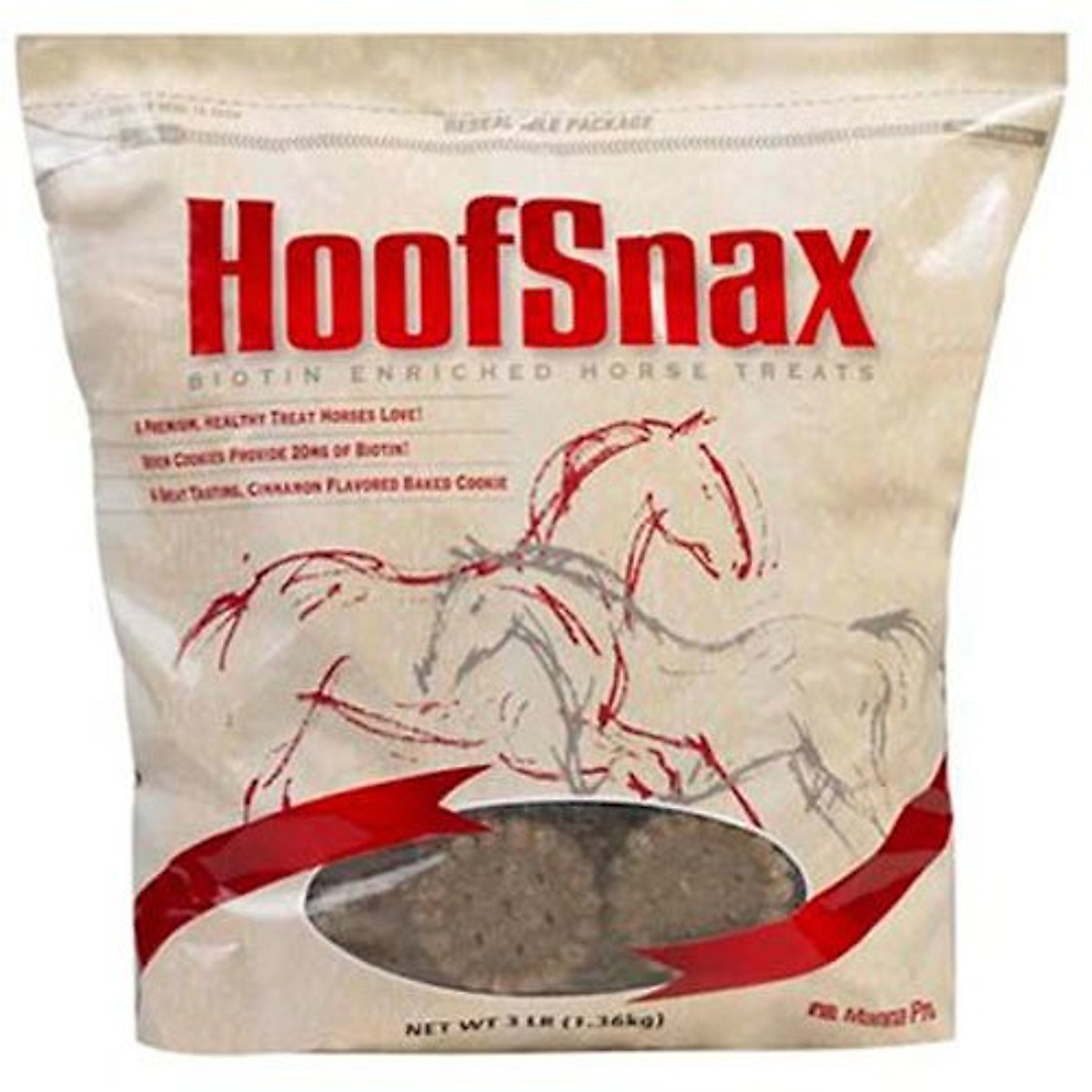 Manna Pro 05-9352 Hoof Snax Biotin Enriched Horse Treats, 3.2-Pound