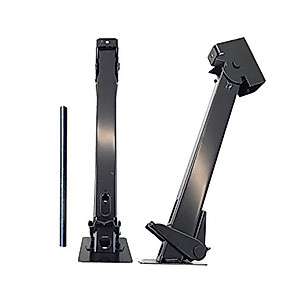 Class A Customs | 2 Pack of Long Telescoping Trailer Swing Down Jacks (1,000 lb. Capacity Each) 16" - 22.5" | Includes 9" Long Bar/Crank