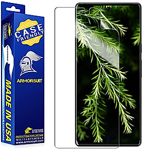Armor Suit 2 Pack Screen Protector Designed for Google Pixel 6 Pro (6.7 Inch) (2021) Case Friendly MilitaryShield HD Clear Film - Made in USA