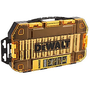 DEWALT Drive Socket Set, SAE, 1/2-Inch Drive, 10-Piece (DWMT73814)