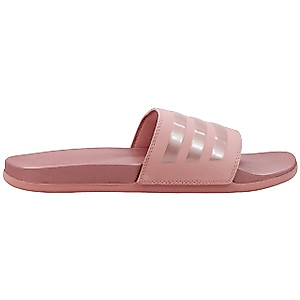 adidas Women's Adilette Comfort Slides Sandal, Wonder Mauve/Maeamt/Maeamt, 10