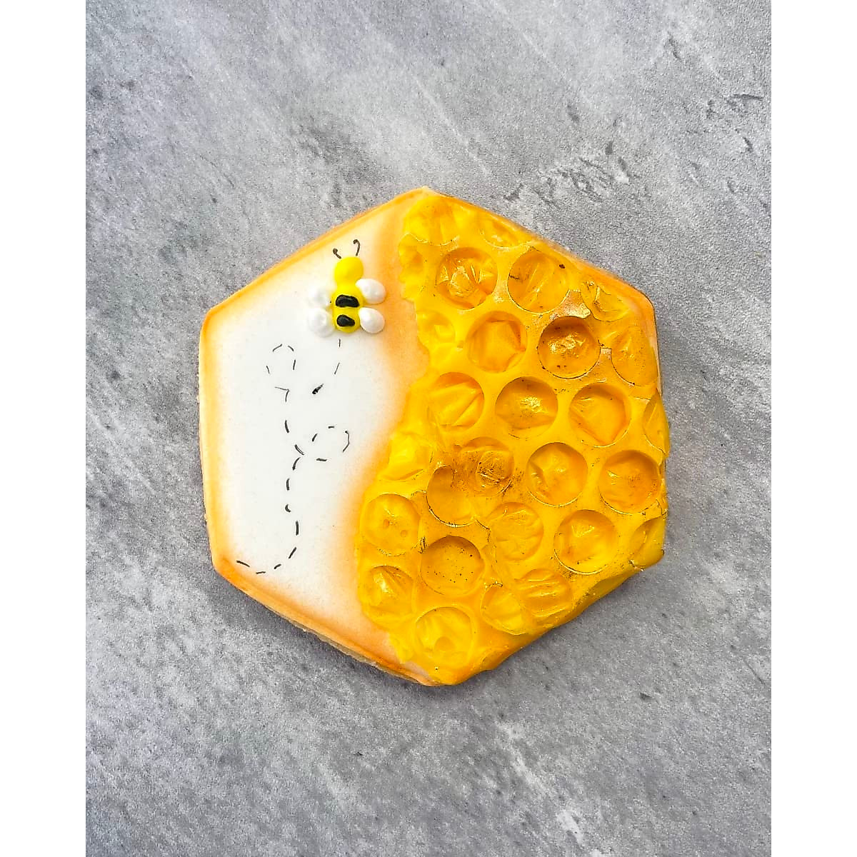 Hexagon Cookie Cutter, 3.75" Made in USA by Ann Clark