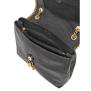 Rebecca Minkoff Edie Flap Shoulder w/Woven Chain Black 1 One Size