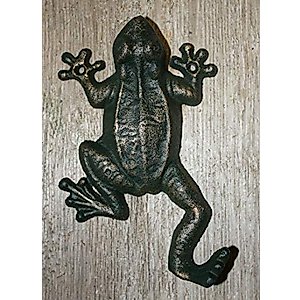 Antiques Vintage/Hooks Cast Iron/Coat Hook/Locker Rooms/Kitchens Cast Iron Antique Style Nautical Frog Coat Hooks Hat Hook Rack Towel Sea Toad