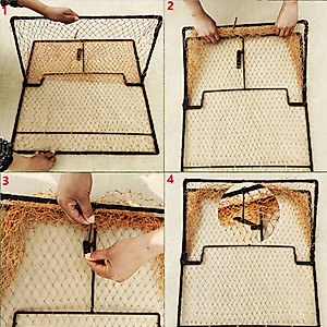 DSQSTMR Bird Trap Pigeon Sparrow Quail Starling Chicken Live Animal Control Spring Traps Snares for Trapping Catching Net