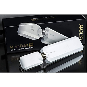 AmpliFi HD WiFi MeshPoint by Ubiquiti Labs, Seamless Whole Home Wireless Internet Coverage, Replace WiFi Range Extenders, Expand Mesh WiFi System, Add to AmpliFi or Third Party Routers (Renewed)