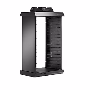 Snakebyte XBOX One Charge Tower Pro - Twin Docking Station with Games Tower for 15 Games, Charger and Battery Packs for 2 Controllers and 2 USB Ports / Gamepad for XBOX One USB Charging Station