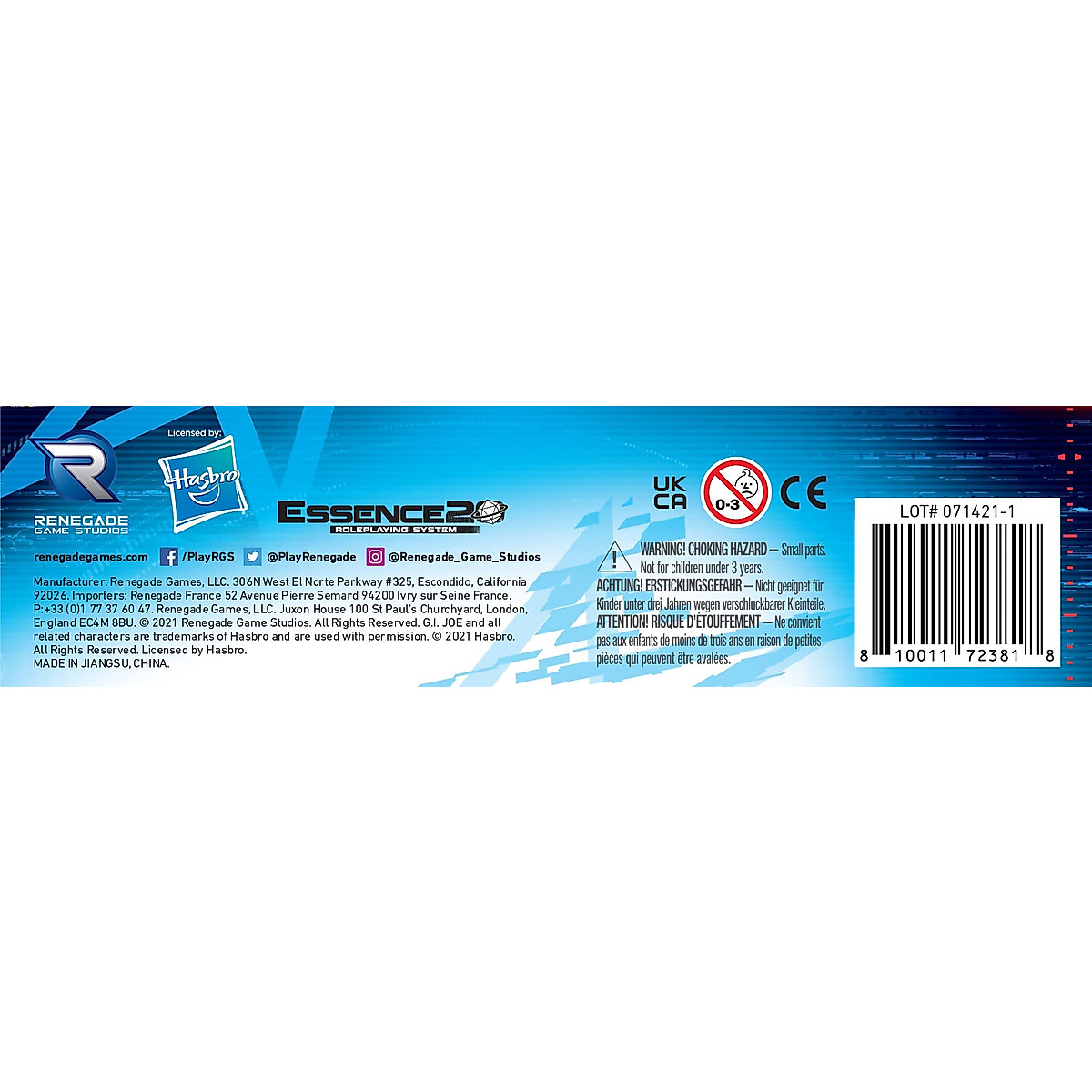 G.I. Joe Roleplaying Game Dice Bag