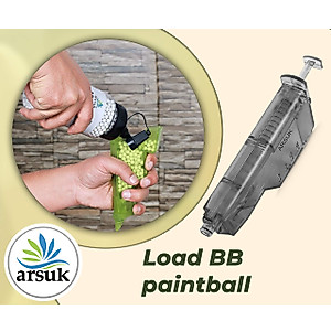 ARSUK Airsoft Speed Loader with Adapter for 6mm bb Pellets, Paintball Magazine Fast Quick Loading Airsoft Tool Accessory for 155 Rounds