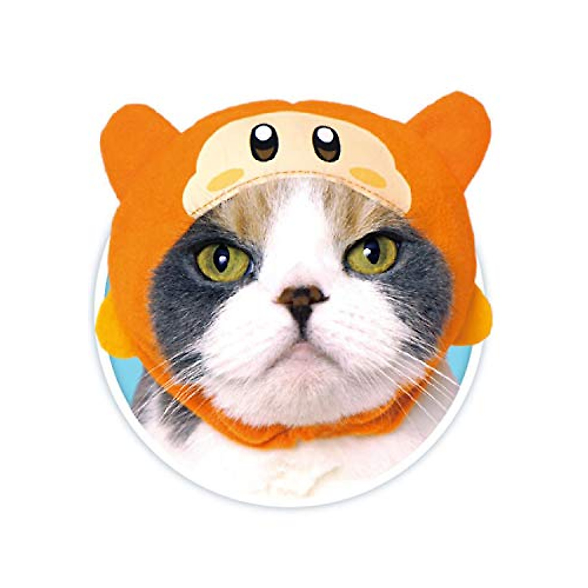 Kitan Club Cat Cap - Pet Hat Blind Box Includes 1 of 5 Cute Styles - Soft, Comfortable - Authentic Japanese Kawaii Design - Animal-Safe Materials, Premium Quality (Kirby)
