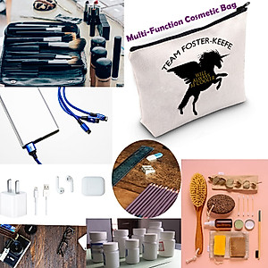 TSOTMO Book inspired Bookish Zipper Pouch Will Always Be Cooler Team Foster-Keefe Cosmetic Bag Gift For Book Lover Fans (Foster-Keefe)