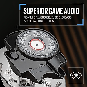 RIG 400HC Universal Performance Gaming Headset with Removable Noise Canceling Microphone for Xbox Series X|S, Xbox One, PlayStation, PS4, PS5, Nintendo Switch, and PC (Classic Black)