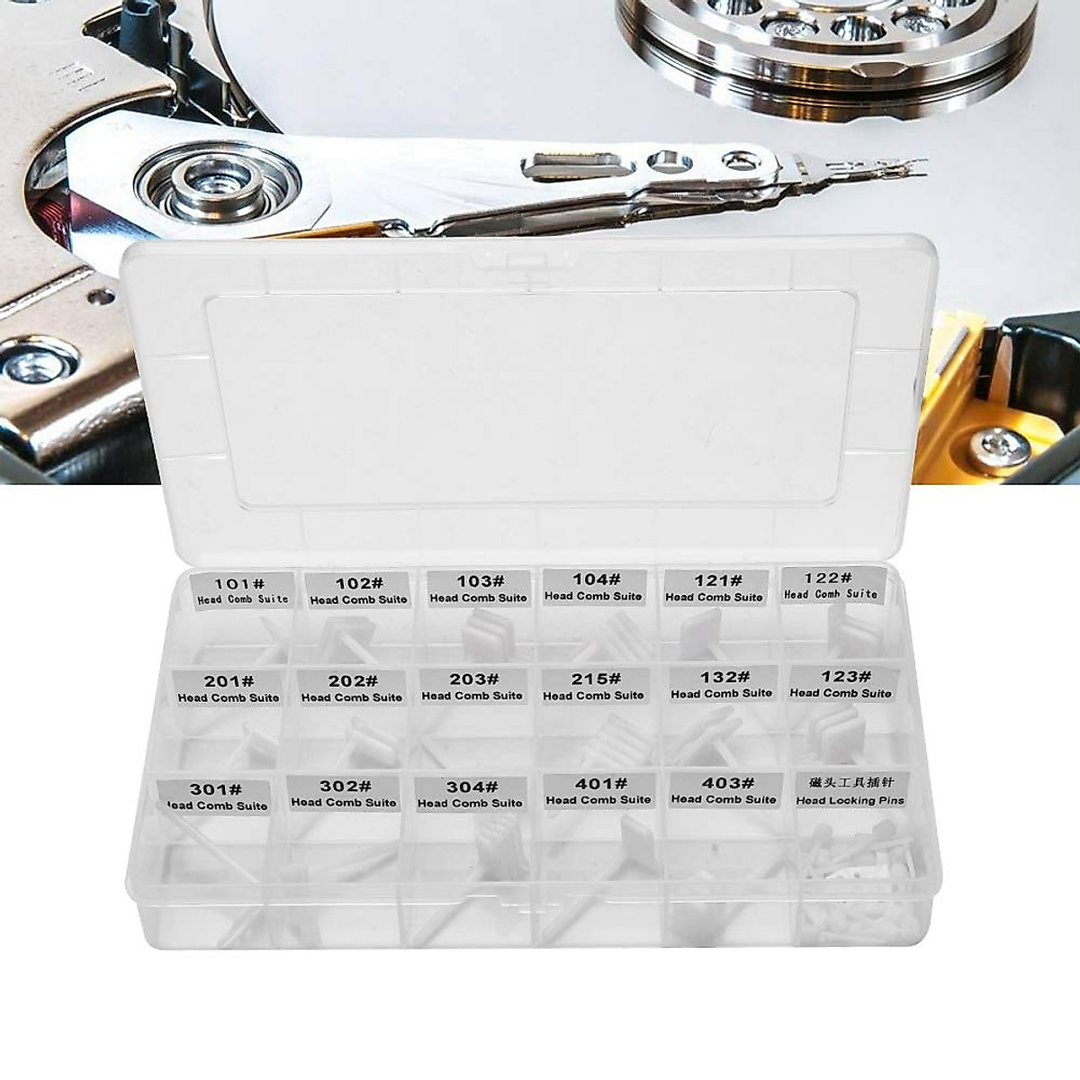 Zyyini 50pcs Hard Drive Opening Head Replacement Tool Hard Disk Magnetic Head Changing Replacement Tool for SAS and SCSI of 2.5 and 3.5 Inches