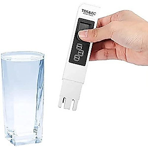 YUESFZ Precise Water Quality Tester, 3 in 1 Professional TDS Meter Portable LCD Digital TDS Conductivity Temperature Meter Water Quality Monitor Tester Practical Water Quality Detector
