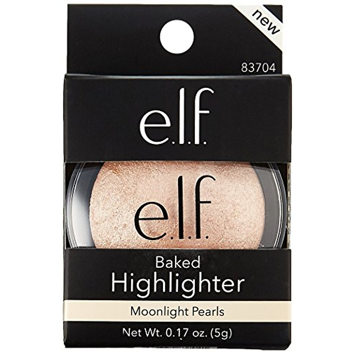 e.l.f. Baked Highlighter, Sheer Shimmering Color, Moonlight Pearls, 0.16 Ounce