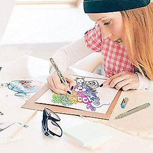 Shuttle Art 18 Pack Micro-line Pens, Waterproof Archival Ink, 11 Colors in 0.3MM Felt Tip & 7 Blacks in Sizes 0.15MM to 0.5MM Multiliner For Journaling Technical Illustrating Drawing Manga Zentangle