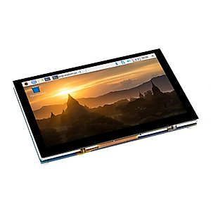 Coolwell Waveshae 5inch Capacitive Touch Display for Raspberry Pi Series and CM3/3+, 800×480, DSI Interface Up to 5-Points Touch
