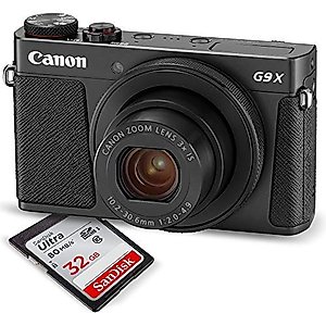 Canon PowerShot G9 X Mark II Digital Camera (Black) W/ 32GB SD Card, and Basic Accessory Bundle