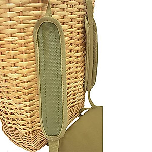 Acropolis Mushroom Foraging Bag - Wicker Basket for Adults and Kids - Haversack Bushcraft Bags - Gardeners Harvest Basket - Forage Pouch for Hiking, Morel Mushrooms, Camping, Hunting, X-Large, PHG-5