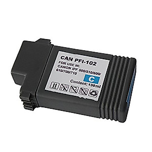 Colour-Store Compatible Replacements for Canon PFI-102 Set of 6 Inkjet Cartridges Includes: 1 PF-102BK Black, 2 PF-102MBK Matte Black, 1 PF-102C Cyan, 1 PFI-102M Magenta, and PFI-102Y Yellow (130 ml)