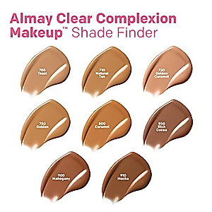 Almay Clear Complexion Acne Foundation Makeup with Salicylic Acid - Lightweight, Medium Coverage, Hypoallergenic, -Fragrance Free, for Sensitive Skin , 200 Buff, 1 fl oz.