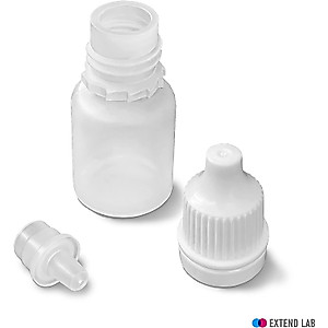 EXTEND LAB 10 PCS 5ml Plastic Dropper Bottle - Squeezable Eye Dropper Bottles - Refillable Mini Dropper Bottles with Srew Cap - Ideal for Essence, Oil