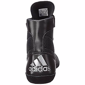 adidas Performance Men's Combat Speed.5 Wrestling Shoe, Black/Silver Metallic/Black, 10