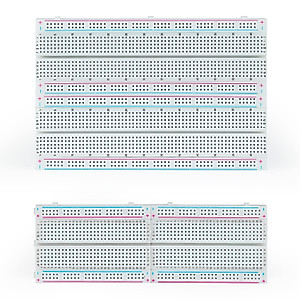 SunFounder 5PCS Breadboards Kit Include 3PCS 830 Point 2PCS 400 Point Solderless Breadboard Compatible for Arduino Proto Shield Distribution Connecting Blocks