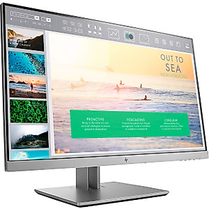 HP 23’’ (58.4 cm) EliteDisplay E233 IPS LED Backlit FHD Anti-Glare Computer Monitor with Pivot Rotation (Black/Silver)