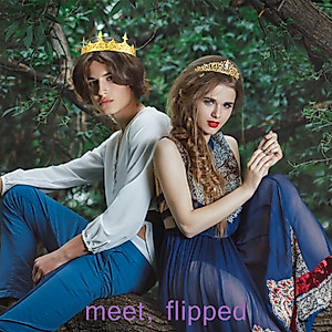 VELSCRUN 2 Pcs Crown for Men Women, Crowns for Men Metal, Gold King Queen Crown Tiaras for Women, Prince Crown Princess Tiaras for Girls, Birthday Prom Wedding Halloween Party Hair Accessories