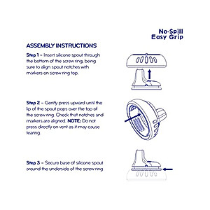 Nuby No-Spill Easy Grip Cup, 10 Ounce, Colors May Vary, 1 Pack