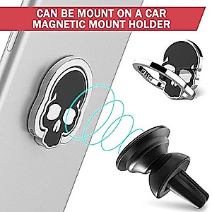 IHUIXINHE Cell Phone Finger Ring Holder, 360 Adjustable Ring Grip Kickstand for iPhone Xs Max XR X 8 7 6 6s Plus, Samsung Galaxy, Huawei, Sony, LG, Fit for Magnetic Car Mount (4 Pack)