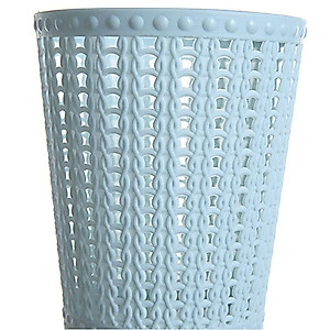 HOIRIX 2Pack Mini Wastebasket Round Plastic Small Desktop Trash Can Garbage Bin for Bathrooms,Kitchens, Home Offices (Color : Beige, Size : 2Pack)