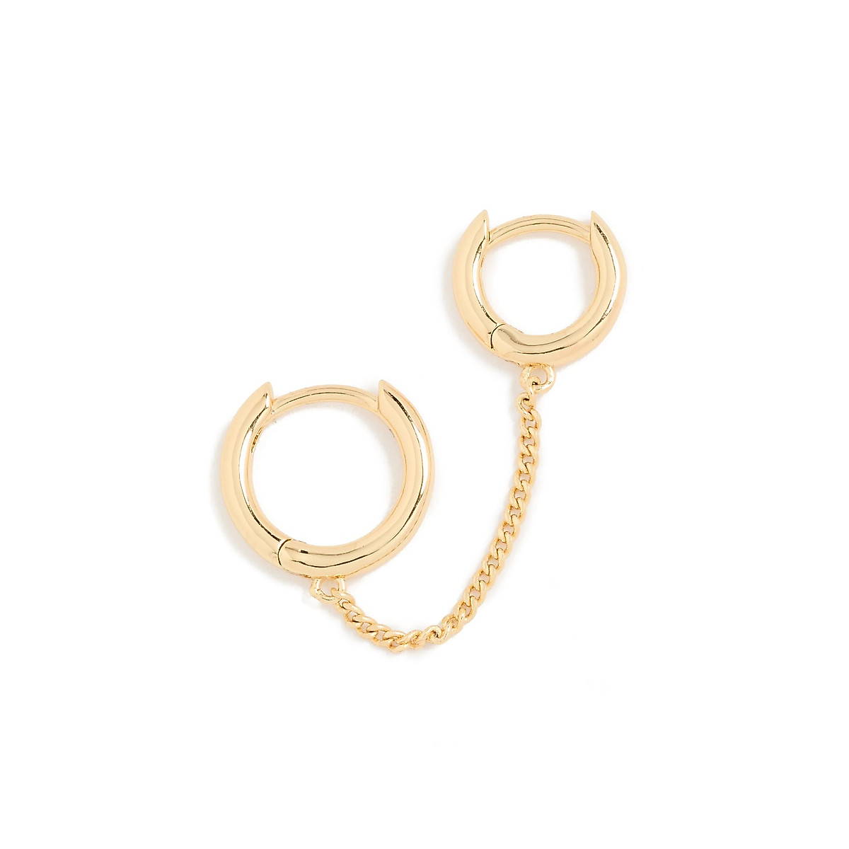 Gorjana Women's Lou Double Huggie, Gold, One Size