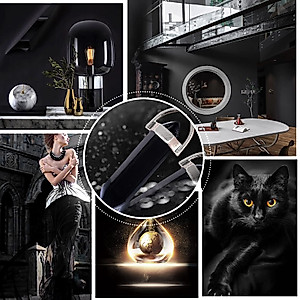 MJartoria Gothic Necklaces Chakra Yin Yang and Peace Sign Charm Pendant Multlayered Alloy Chain Choker Necklace Set Gothic Jewelry(Black)