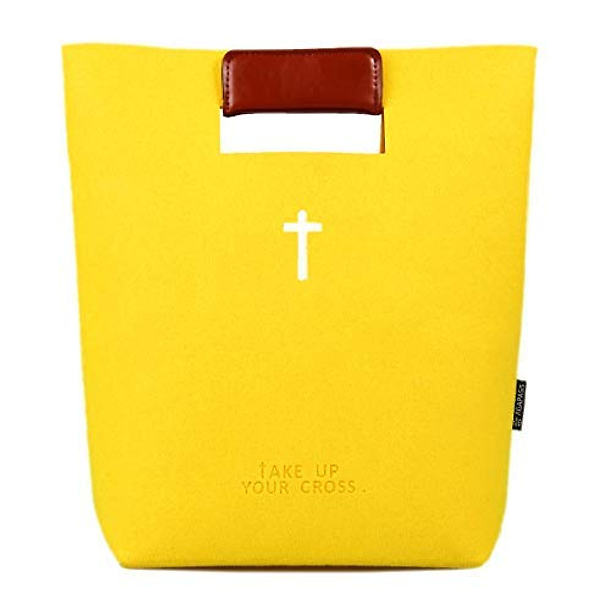 AGAPASS Bible Bag, Bible Carrying Case, Felt Bible Tote, Church Bag, Hollowed Cross Design Bible Covers, Felt Bible Carrying Tote for Women Men Bible Study Case, Christian Gift