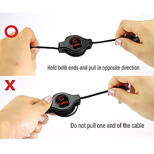 Retractable Lightning iPhone Cable, Charging Cord Compatible with Apple iPhone 14 Pro Max Plus Mini 13 12 11 Xs Xr X SE 8 7 6 5 iPad Pro Air Mini 6 iPod Touch, Nano (MFI Certified) (Lighting Black)