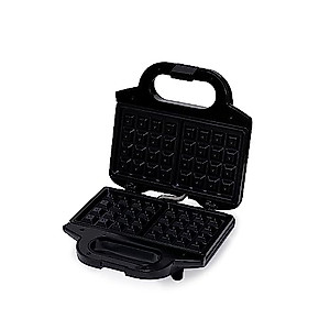 Amazon Basics Waffle Maker 2-Slices Black with Non-stick coating and Easy to Clean, 700W