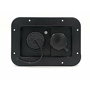 THETFORD RV Camper City/Gravity Water Hatch with Plastic Check Valve Black PN 94223
