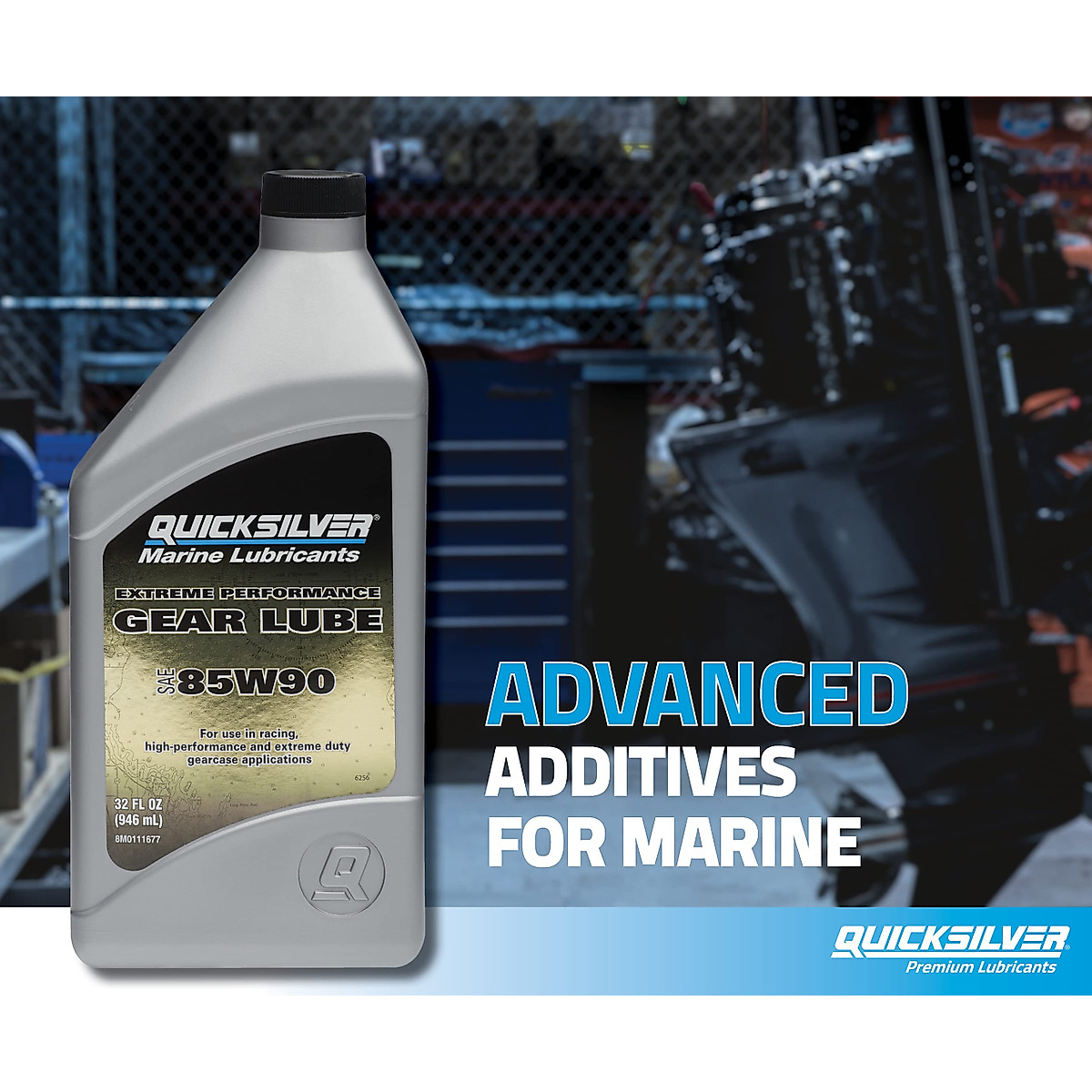 Quicksilver 85W-90 Extreme Performance Gear Lube - 1 Qt.