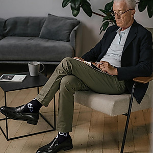 Jeasona 60th Birthday Gifts for Men Funny Fun Black Crew Cotton Socks