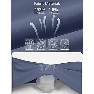 MAGCOMSEN Mens Pants Stretch Gym Pants Quick Dry Workout Athletic Pants Lightweight Sweatpants with Pockets Sweat Pants Men Adult Blue