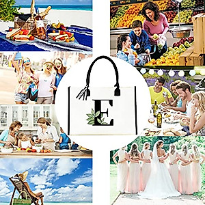 SANCABA 20th 30th 40th 50th Gfits Tote Bag Initial Monogrammed Bag,Personalized Beach Bag Reusable Bags,Wedding Bride Bridemaids