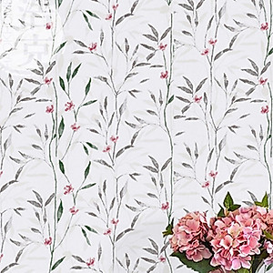 Shelf Drawer Liner Floral and Leaf Wallpaper Contact Paper Self-Adhesive Removable Rustic Wallpaper for Wall Film