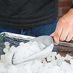 12 Ounce Bar Ice Scoop, Dry Bin Scoop, Dry Goods Scoop, Candy Scoop, Spice Scoop, Aluminum by Royal Industries, , Commercial Grade