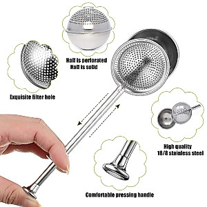 4 Pcs Flour Dusting Wand for Baking Kitchen, Powdered Sugar Flour Duster Dispenser Shaker for Sugar, Flour and Spices, Pick Up and Dust Flour Sifter, 18/8 Stainless Steel, Printing Molds Stencils