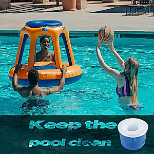 GOKU 10-Pack Swimming Pool Skimmer Socks for Inground & Above Ground Pool, Fine Mesh Leaves Pollen Catcher Debris Pre-Filter Scum Sock, Pool Basket Net Filter Protector Strainer Screen Liners Savers