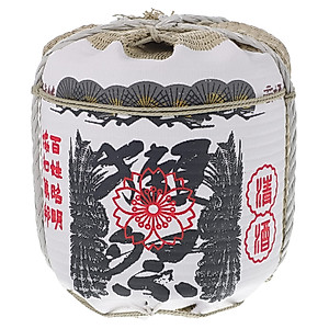FELTECHELECTR Decorative Wine Barrel Japanese Sake Decor Decorative Barrel Decor Wine Barrel Statue Decorative Barrels Outdoor Toy Japanese Barrel Decoration Foam Beer Mug Wine Bottle Travel