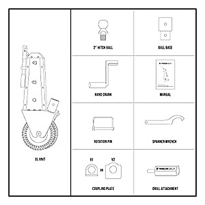 Trailer Valet TVXL2 XL Trailer Dolly - 2" Ball