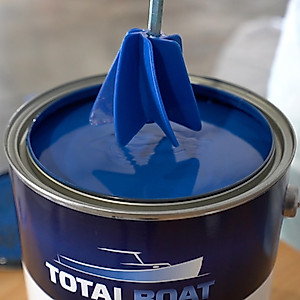 TotalBoat Helix Mixer Drill Attachment - Stirrer Mixes Epoxy Resin, Paint and Silicone - Tool Fits All 3/8” Drills - for Mixing Quart and Gallon Containers